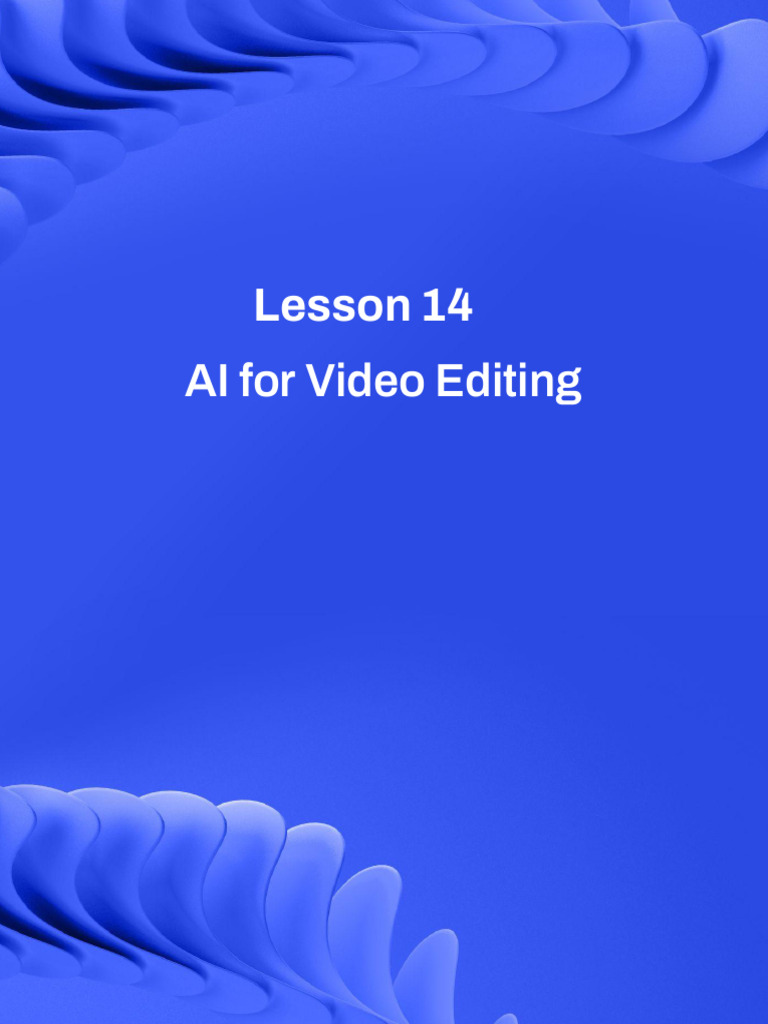Transcript - AI For Video Editing | PDF | Artificial Intelligence | Intelligence (AI) & Semantics