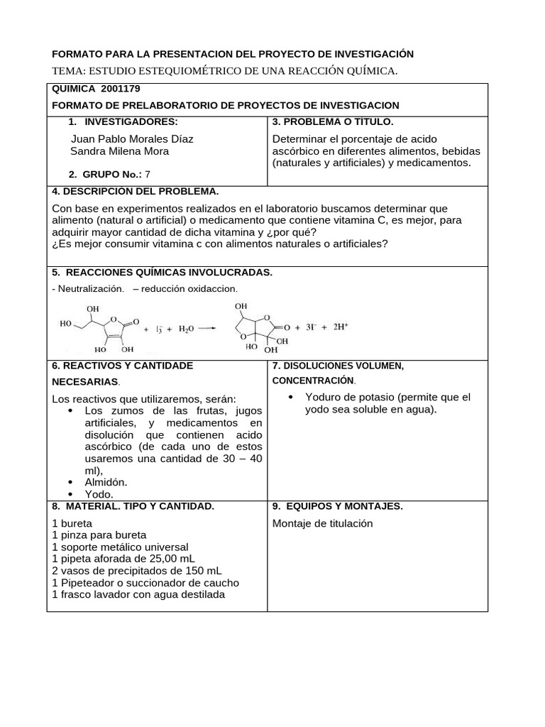 Formato Lab | PDF | Valoración | Química