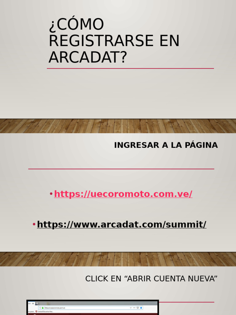 Cómo Registrarse en Arcadat | PDF