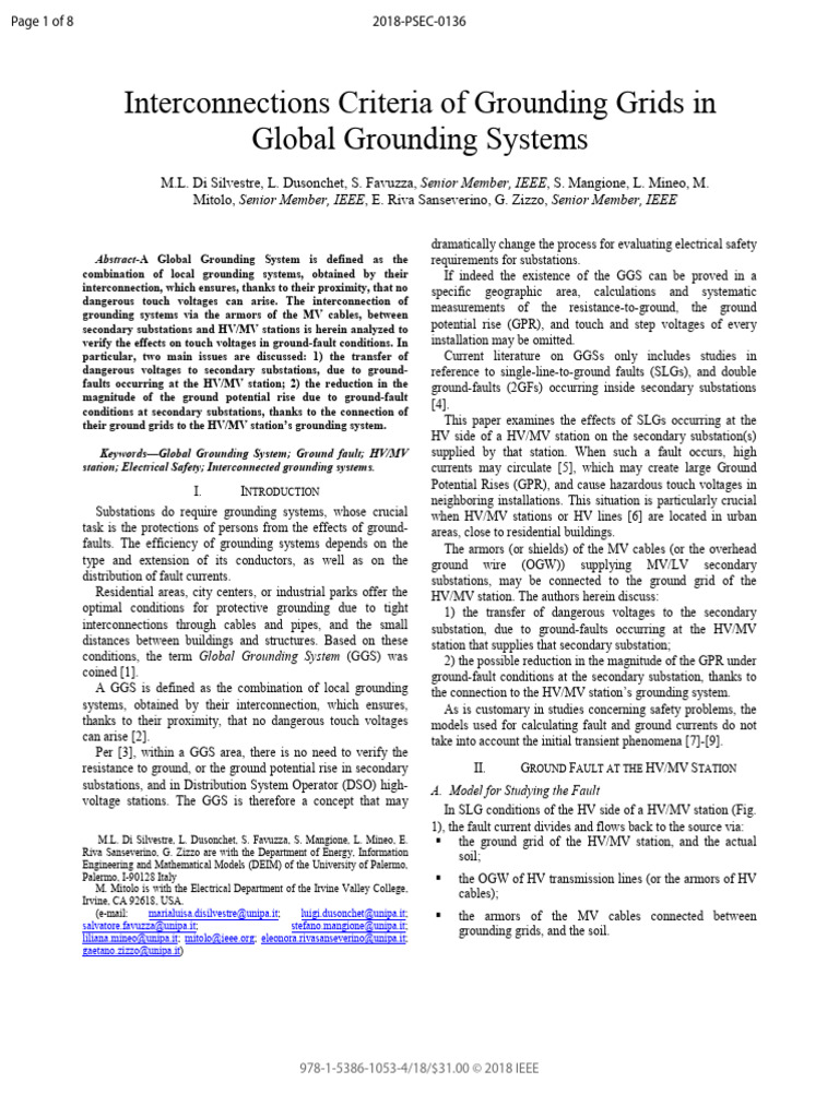 2018-Interconnections Criteria of Grounding Grids in Global Grounding ...