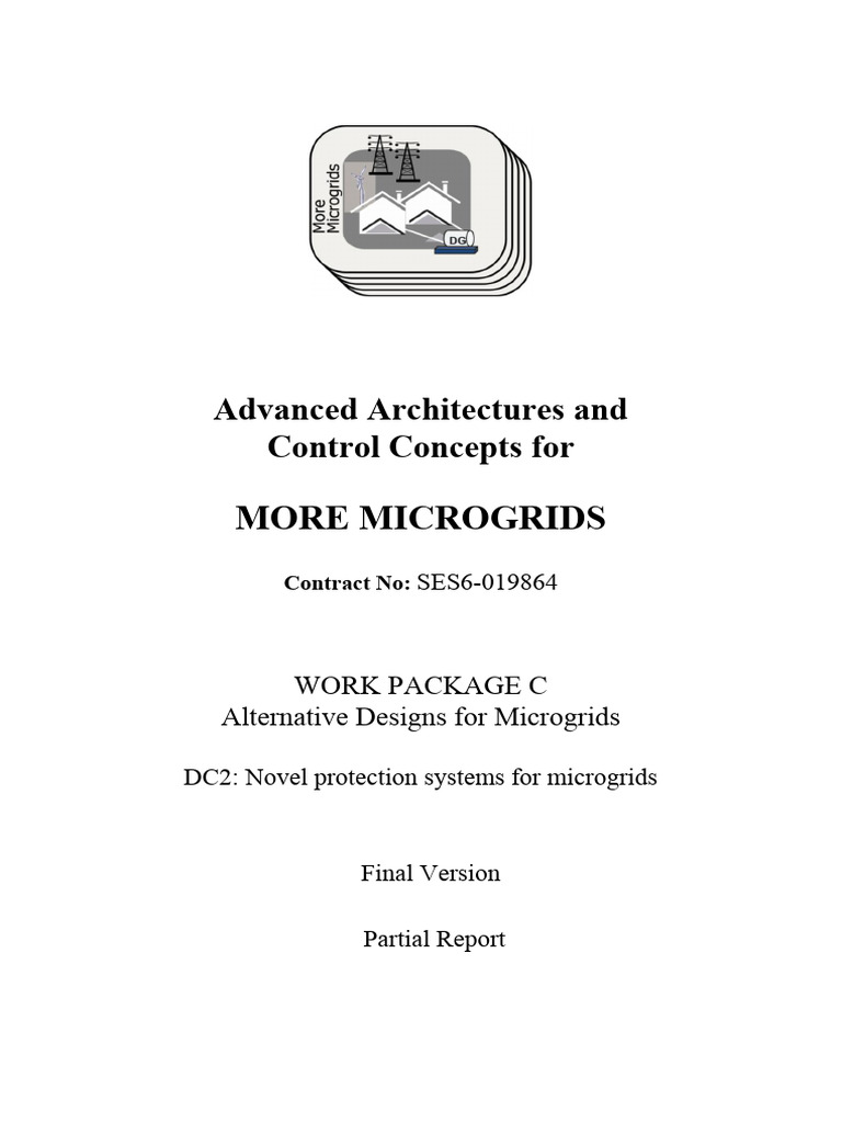 Advanced Architectures and Control Concepts for More Microgrids-Earting ...