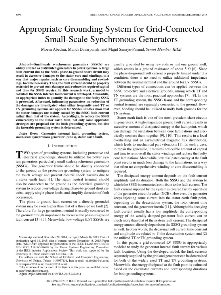 2015-Appropriate Grounding System For Grid-Connected | PDF | Electric ...