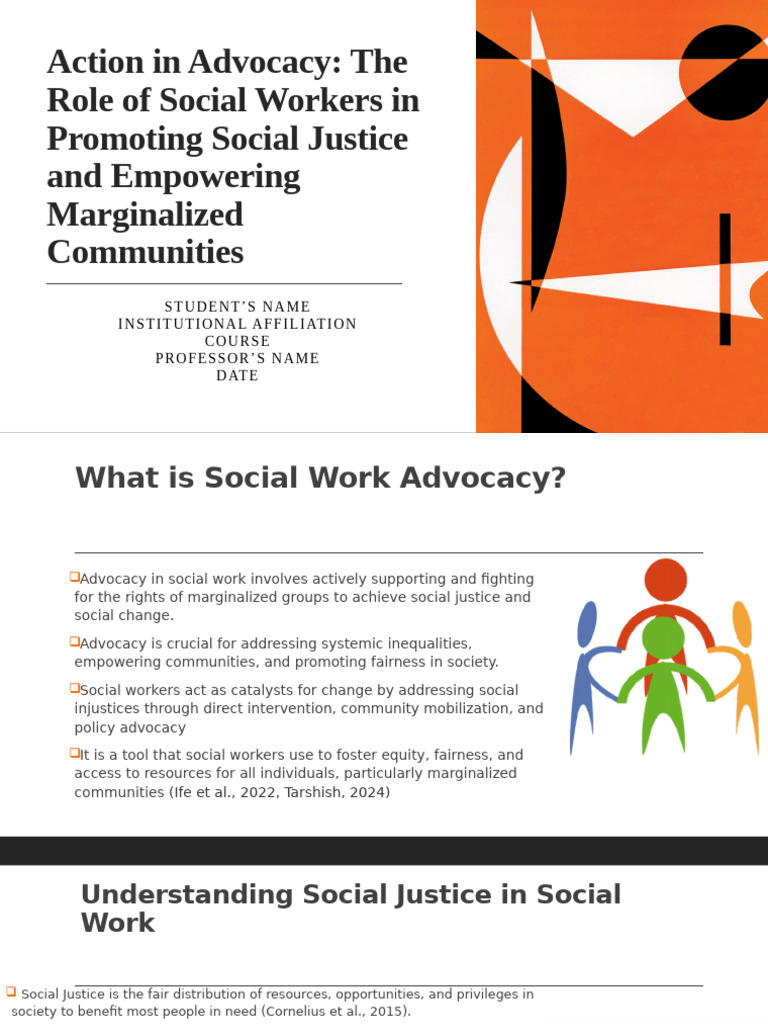 Social Work Advocacy for Social Justice | PDF | Social Justice | Social ...