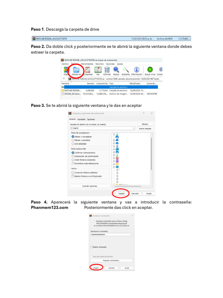 Instalacion MATLAB | PDF | Archivo de computadora | Ventana (informática)
