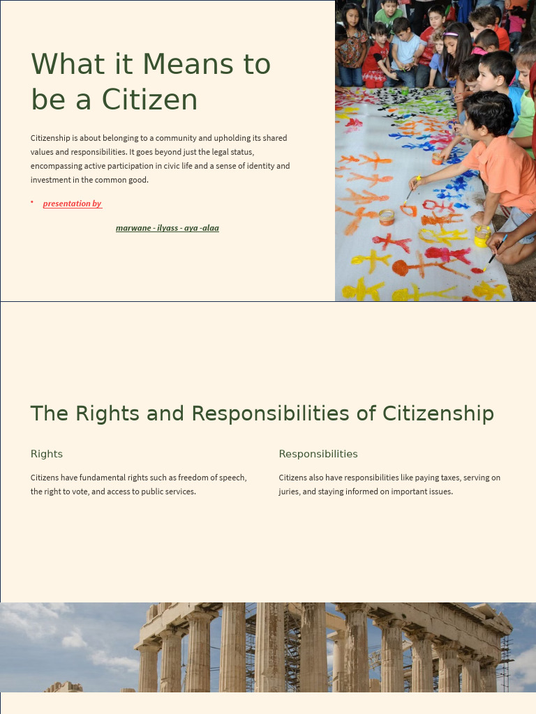 What It Means To Be A Citizen | PDF | Citizenship | Democracy