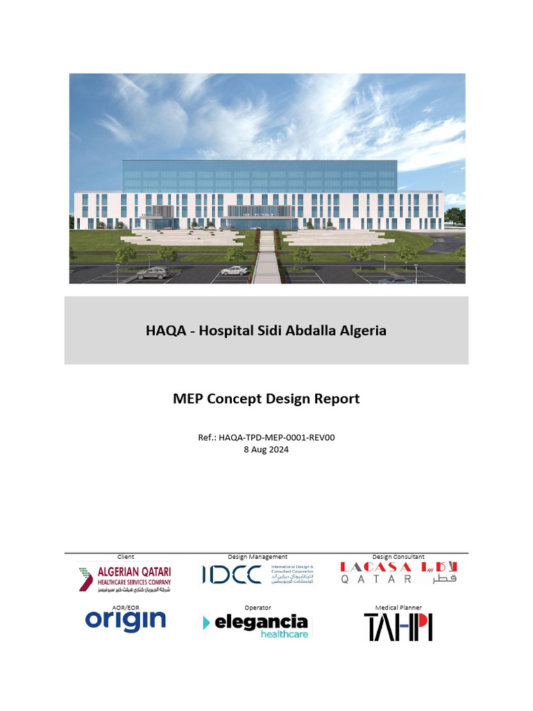 Haqa-Tpd-Mep-0001 (Mep Concept Design Report) | PDF | Duct (Flow) | Water Heating