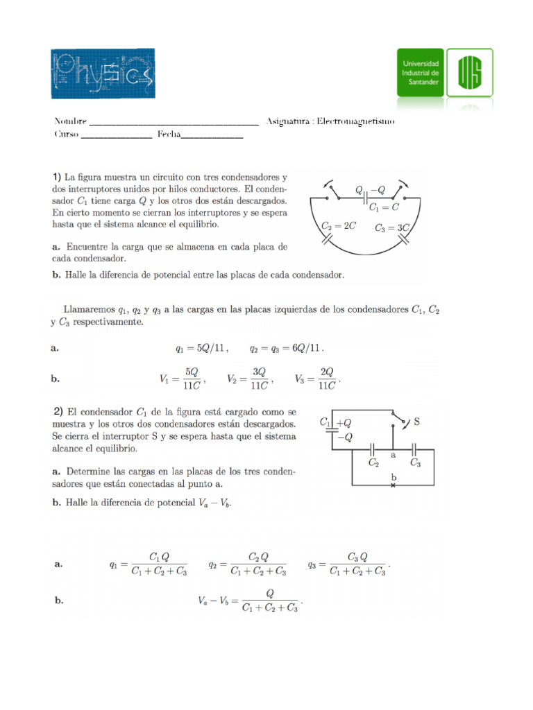 Taller Condensador+Dielectrico | PDF