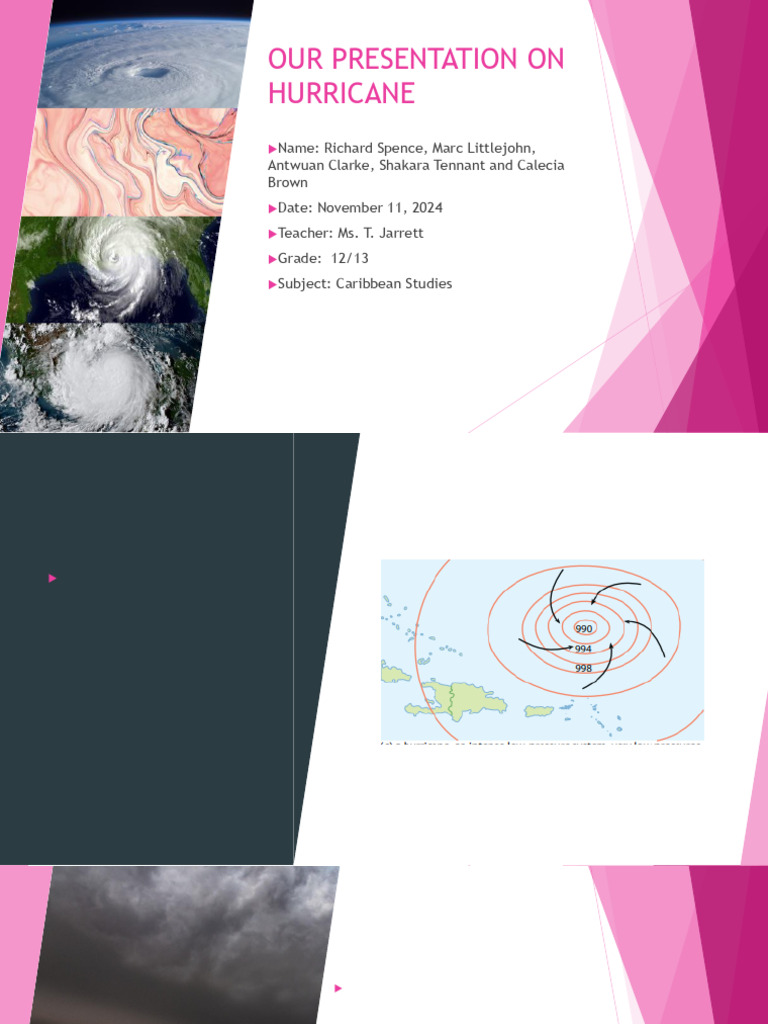Our Presentation On Hurricane | PDF | Tropical Cyclones | Lesser Antilles