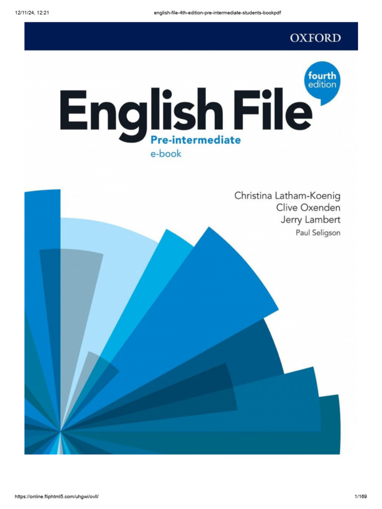 English File 4th Edition Pre Intermediate Students Book | PDF
