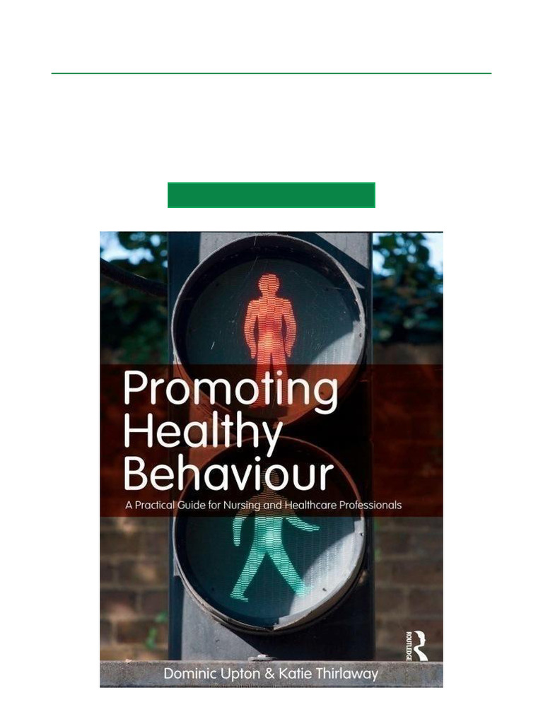 Promoting Healthy Behaviour (FULL VERSION DOWNLOAD) | PDF | Psychology ...