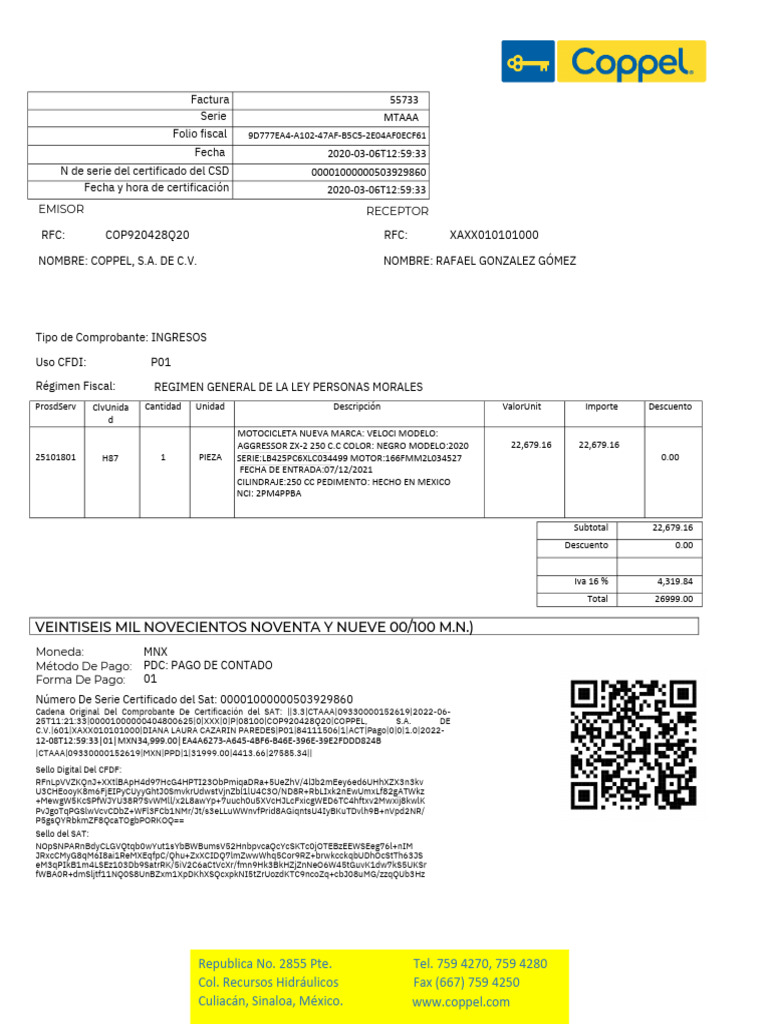 COPPEL FAC 2022 NUEVO - PDF - 20250429 - 123150 - 0000 | PDF