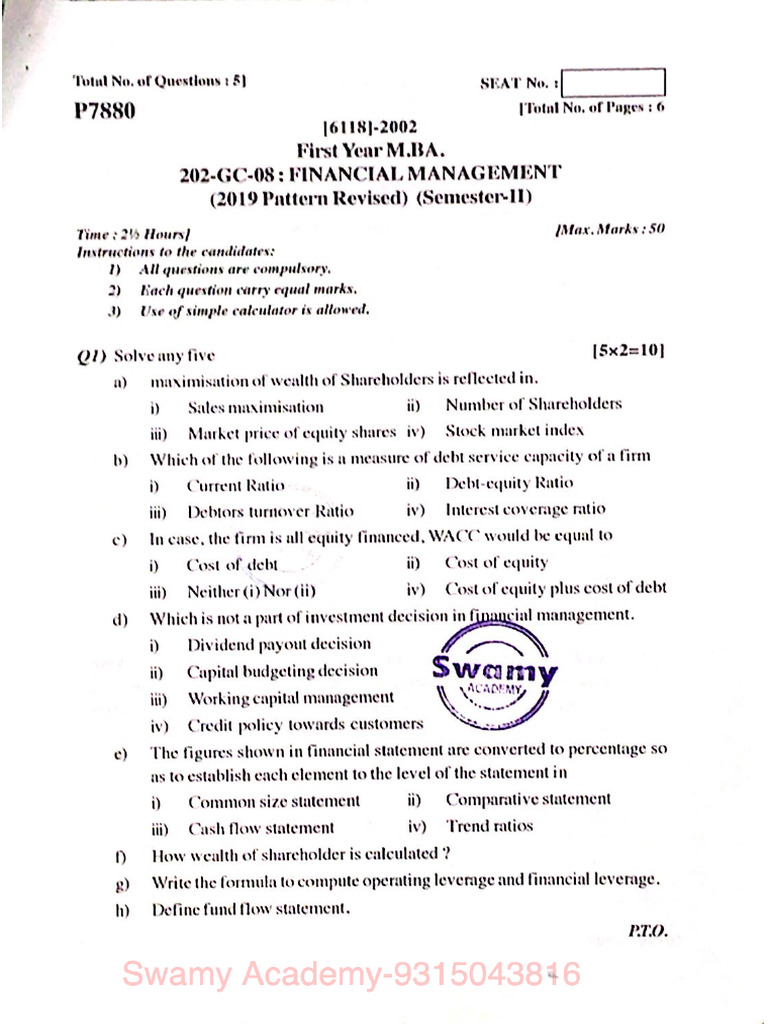 FM Imp Pyqs - 58242468 - 2025 - 04 - 23 - 01 - 30 | PDF