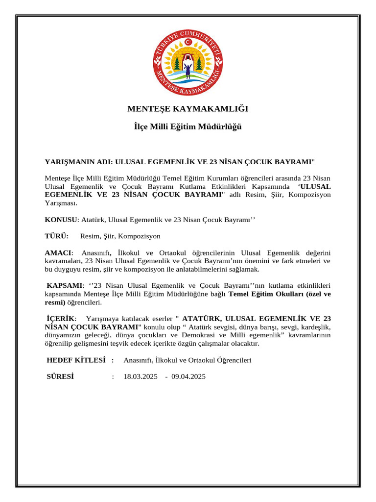 23 NI SAN 2025 Yarisma | PDF