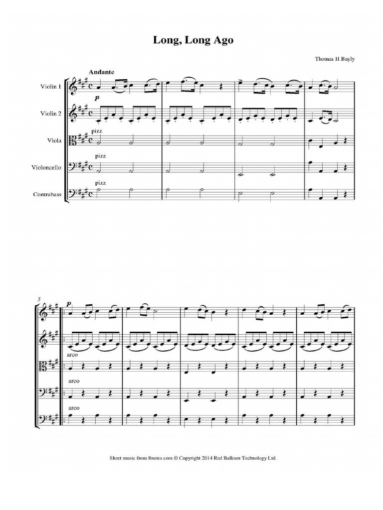 Long LONG AGO STRINGS | PDF