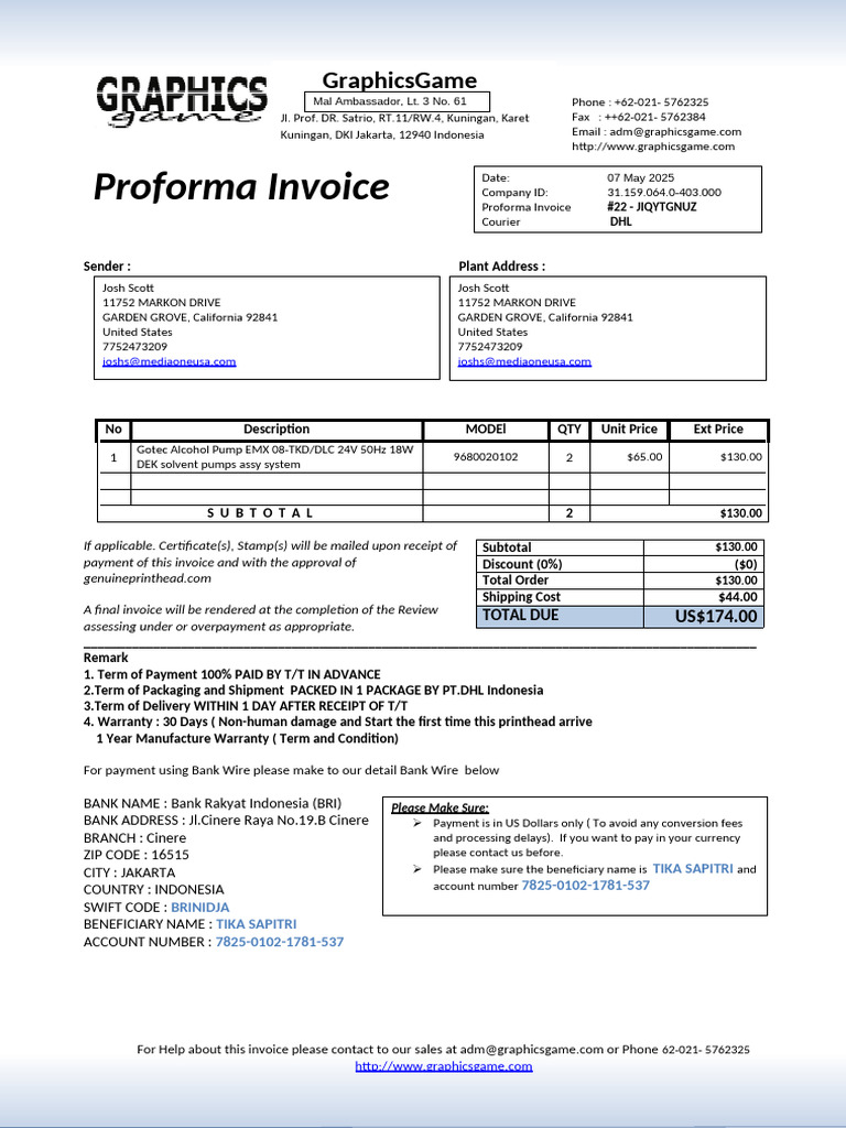 #23 - RQMADPXWQ Josh Scott Tika Sa | PDF | Receipt | Invoice