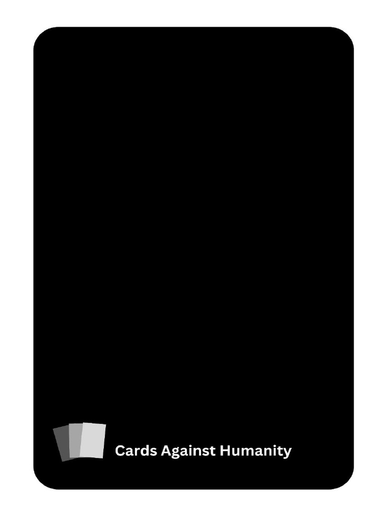 Blank Cards Against Humanity Templates | PDF
