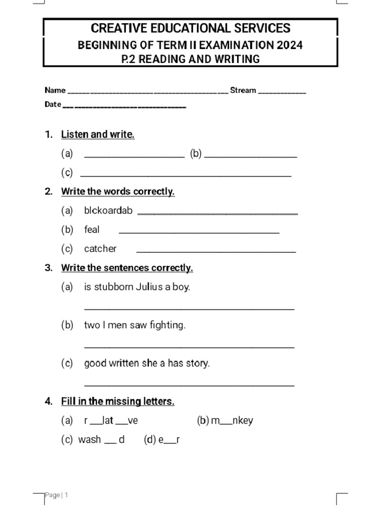 p.2 Reading and Writing - Phoenix | PDF