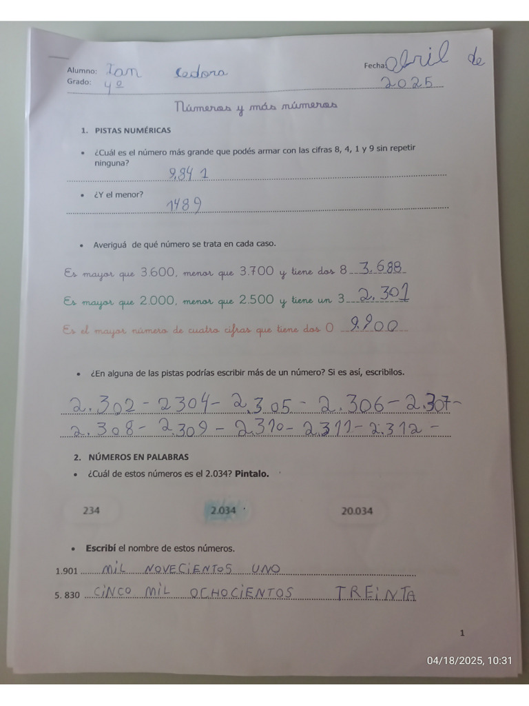 Tarea de Matematica | PDF