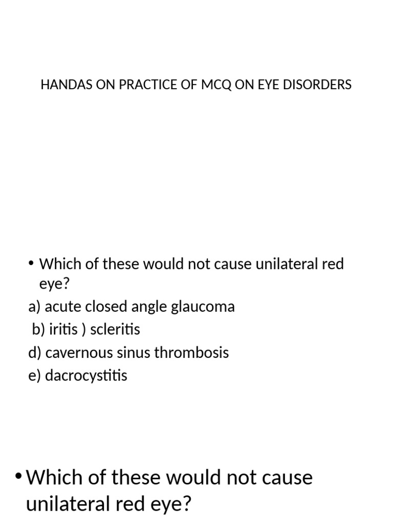 Hands On Practice of Mcqs | PDF