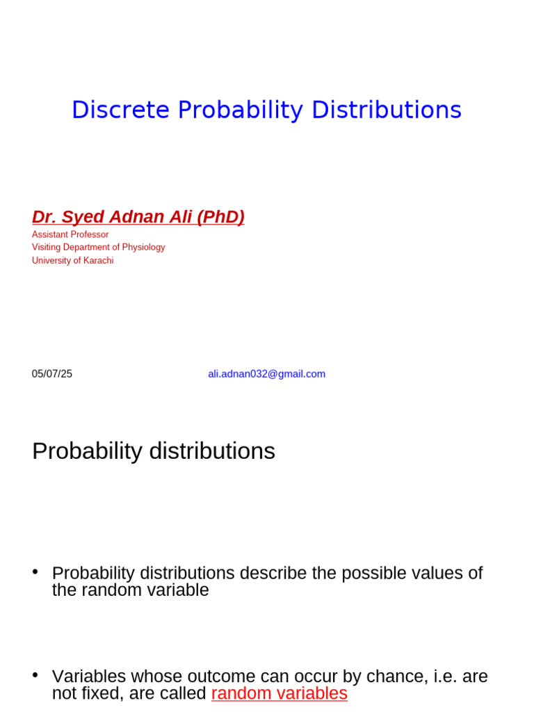 Binomial Distribution | PDF | Probability Distribution | Random Variable