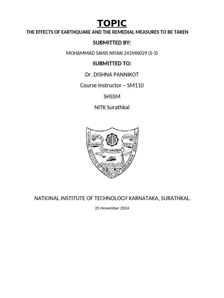 Report Writing Cover Page | PDF