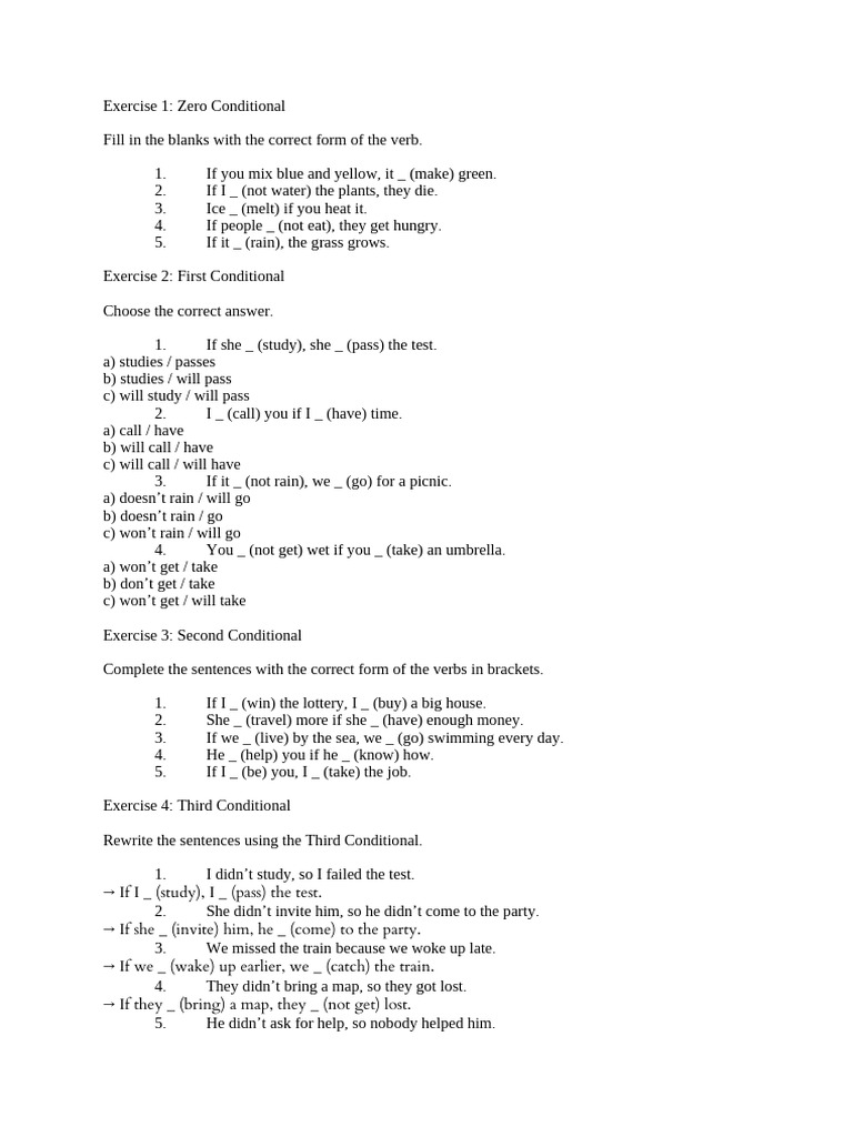 Conditionals | PDF