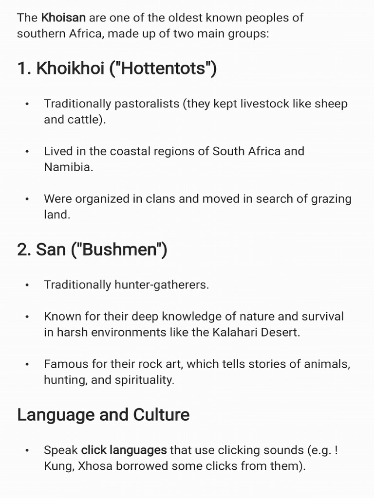 Khoisan | PDF