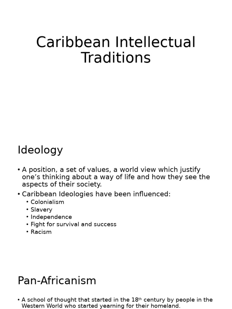 Caribbean Intellectual Resistance to Colonialism | PDF | Pan Africanism ...