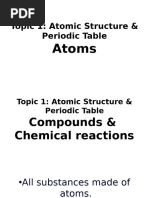 Chemistry Grade 11 Unit 1 | PDF | Atoms | Periodic Table