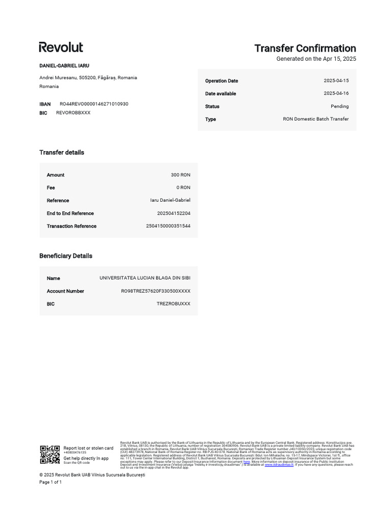 Transaction-Confirmation-Report en 56a07c | PDF | Payments | Banking ...