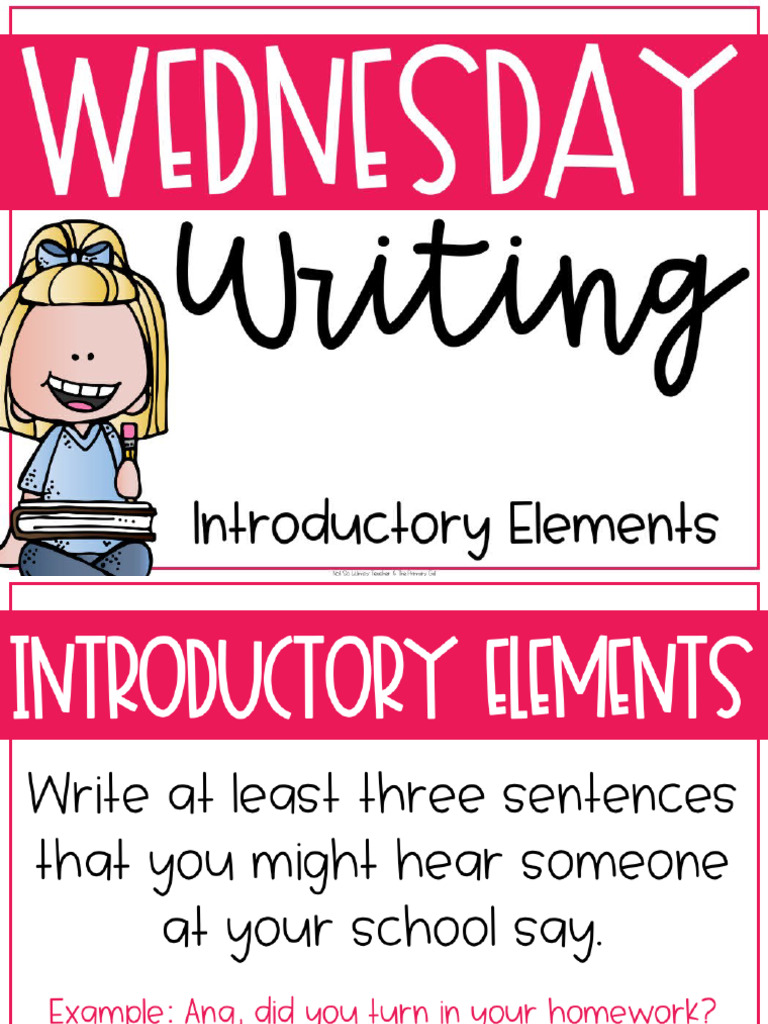 Wednesday Writing | PDF