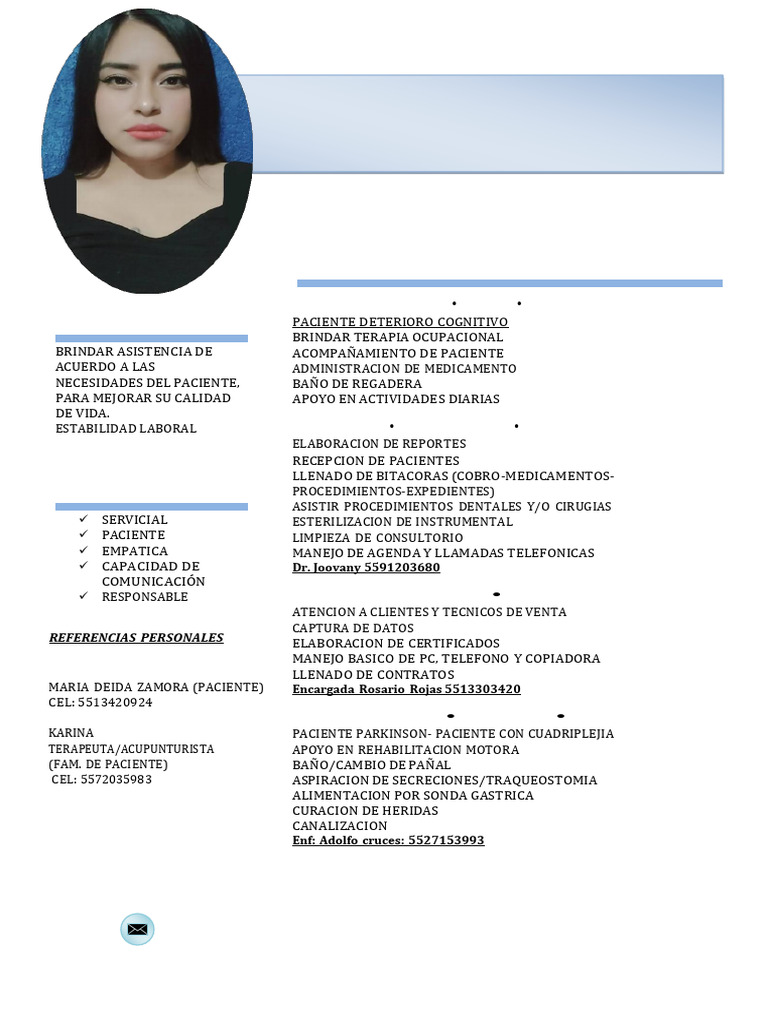 Cv Jacqueline Salinas | PDF | Tratamientos médicos | Enfermedades y trastornos humanos