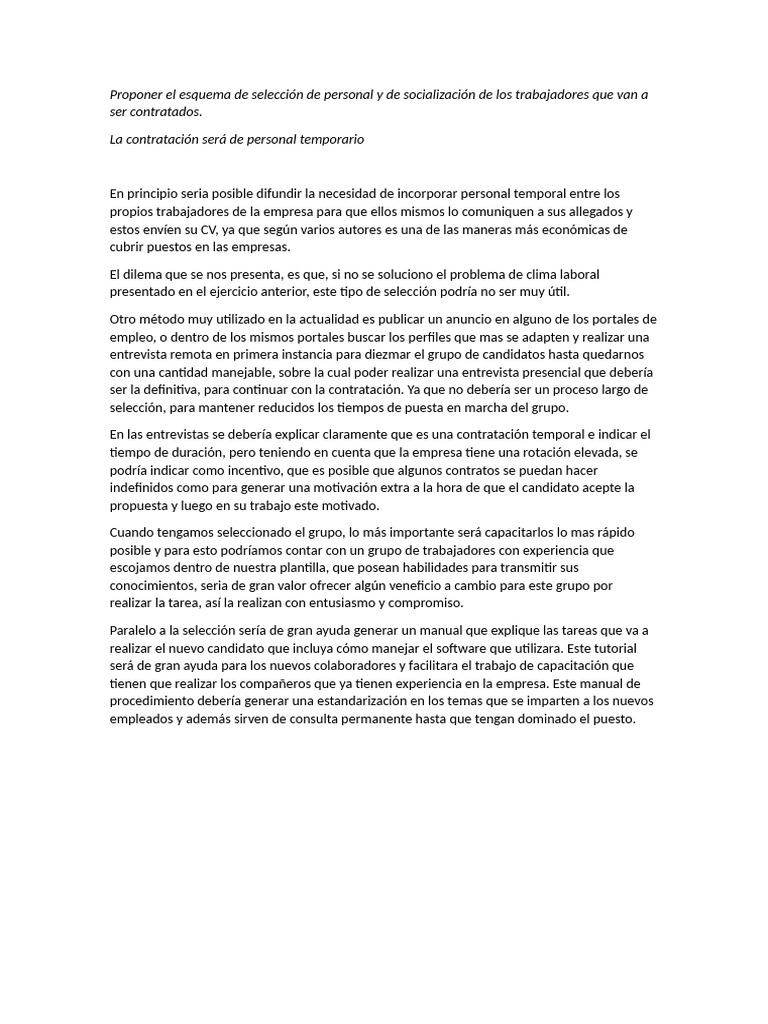 M02 Caso Practico 02 v1 | PDF | Gestión de recursos humanos