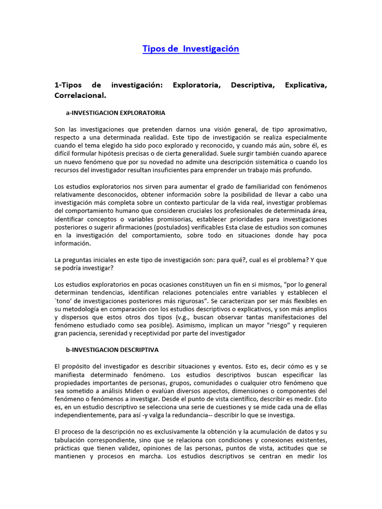 Clase_3_IE_TIPOS_de_INV | PDF | Investigación cuantitativa | Conocimiento