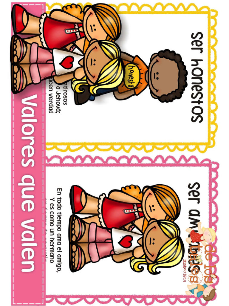 Valores Que Valen Versiculos Por de Los Tales | PDF