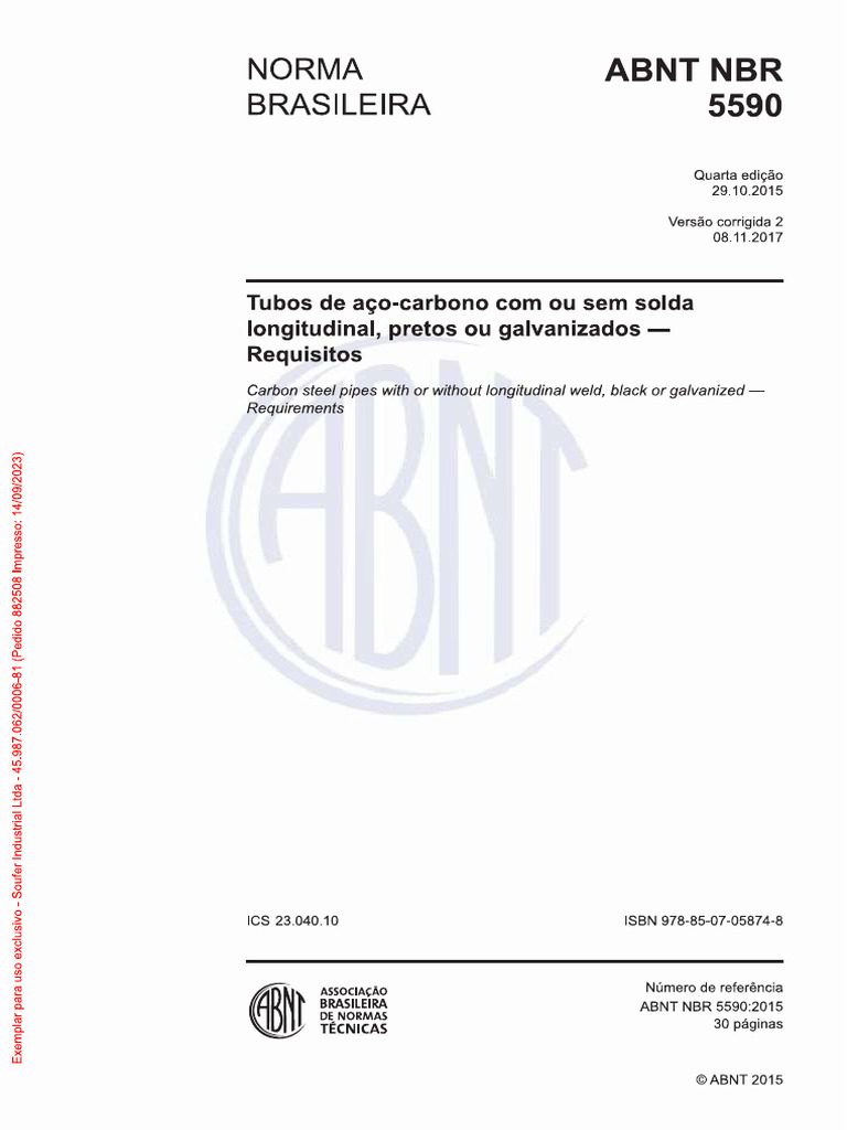 NBR 5590 | PDF