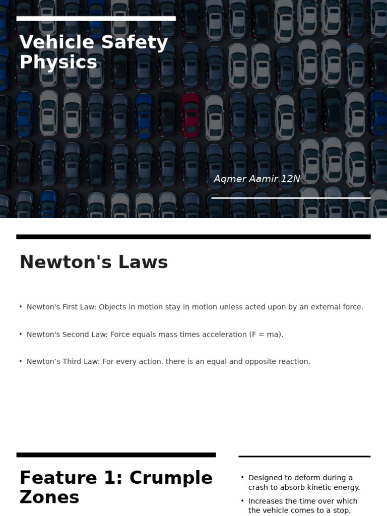 Physics of Vehicle Safety Features | PDF