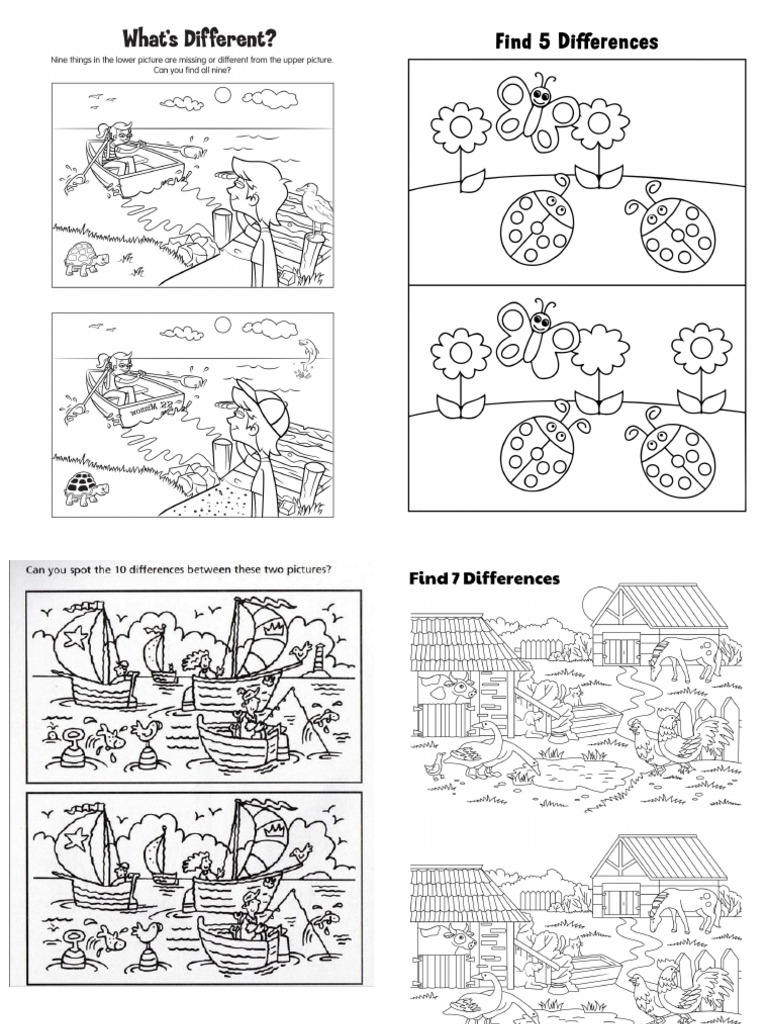 Find Differences SHEET | PDF