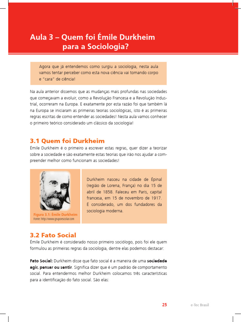 Durkheime e Weber - Textos Base para Estudo | PDF | Sociologia | Émile Durkheim