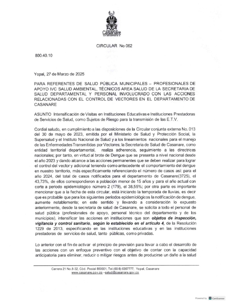 Circular 062-2025 Ok | PDF