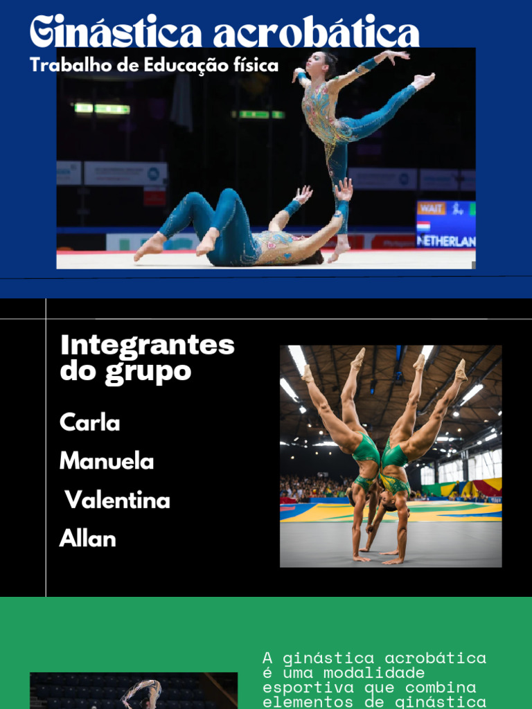 ginástica acrobática - trabalho de ed. física | PDF