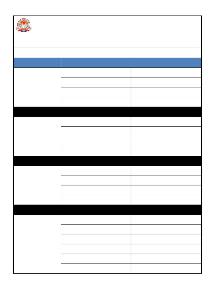 Class Wise Seating Plan (9-12) | PDF