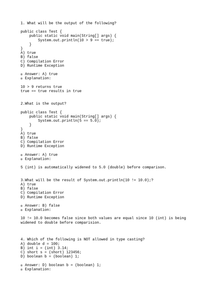 Operators MCQ | PDF | Boolean Data Type | Computer Engineering