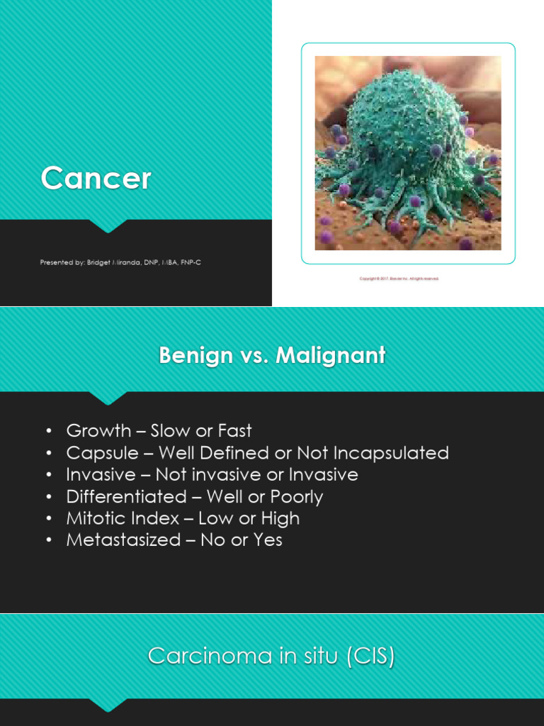 Cancer Patho - Miranda Class Slides | PDF | Oncogene | Cancer