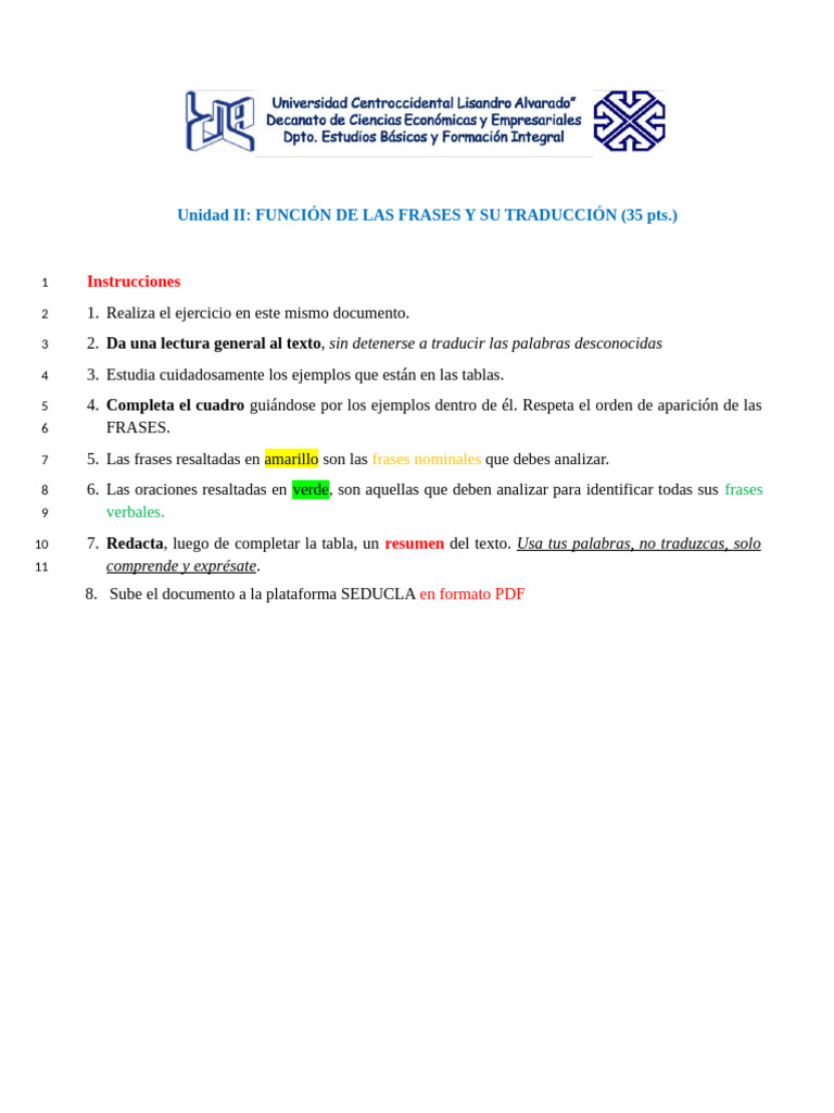 Dcee Ingles I. U2. Actividad para Evaluación | PDF | Opportunity Cost ...
