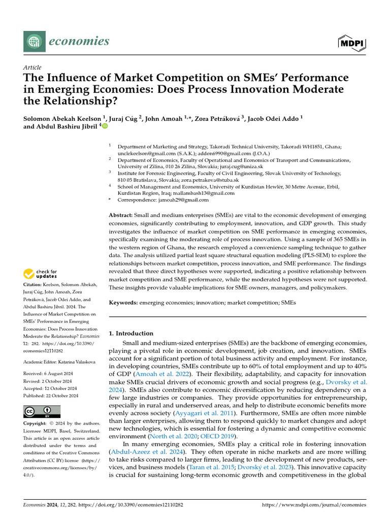 The_Influence_of_Market_Compet | PDF | Competitive Advantage | Small And Medium Sized Enterprises
