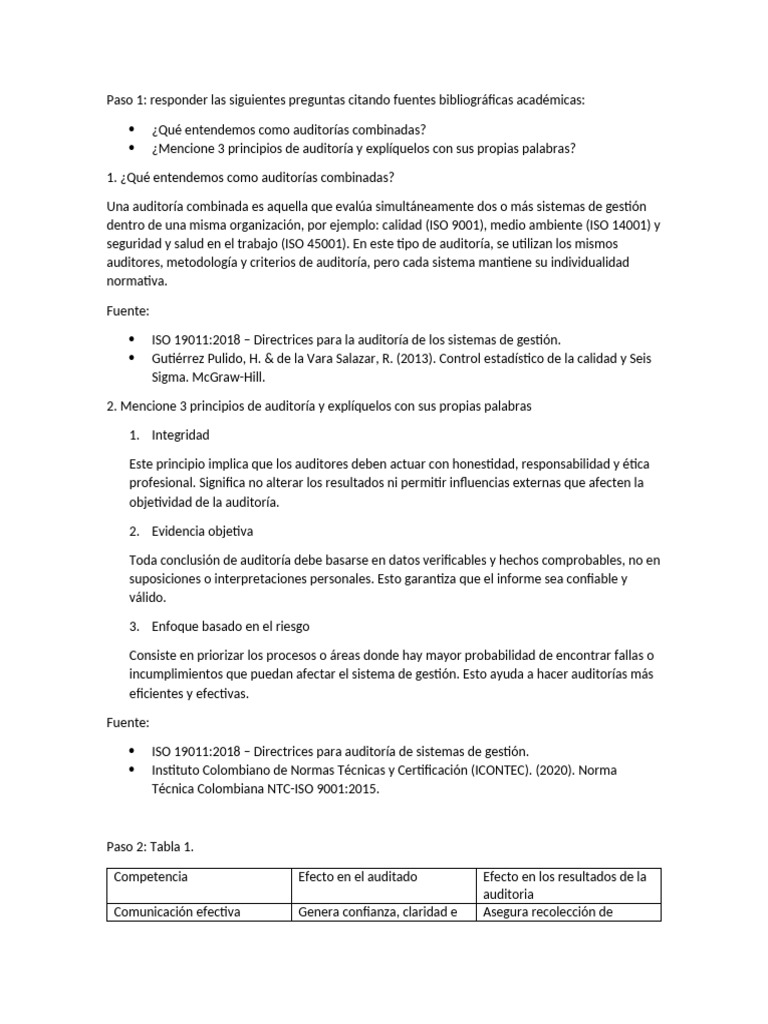 Definición de auditoría combinada | PDF | Auditoría