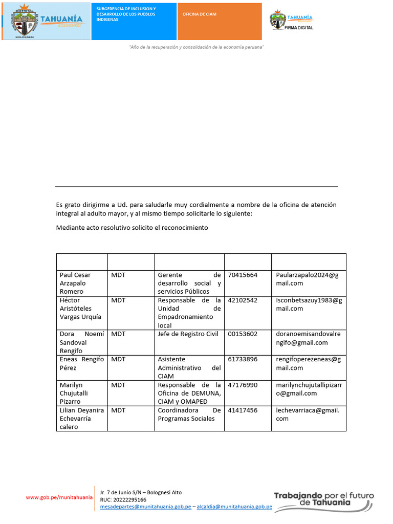 Informe Ciam | PDF | Gobierno