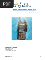 Configuración Manual Baofeng UV-5R | PDF | Radio | Frecuencia ultra alta