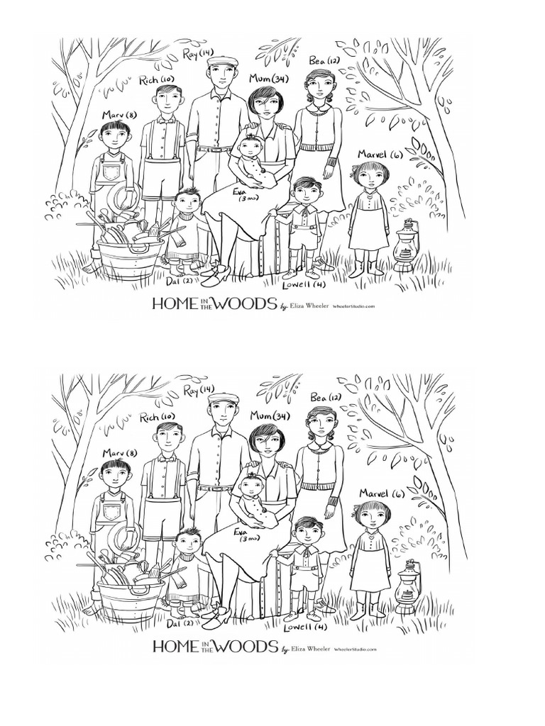 family colouring | PDF
